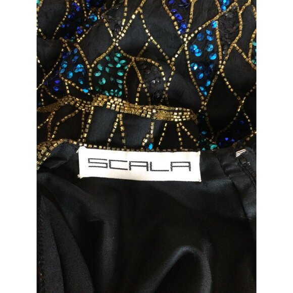 Scala | Tops | Vintage Scala Sequin Beaded Top X Pure Silk Dead Stock ...